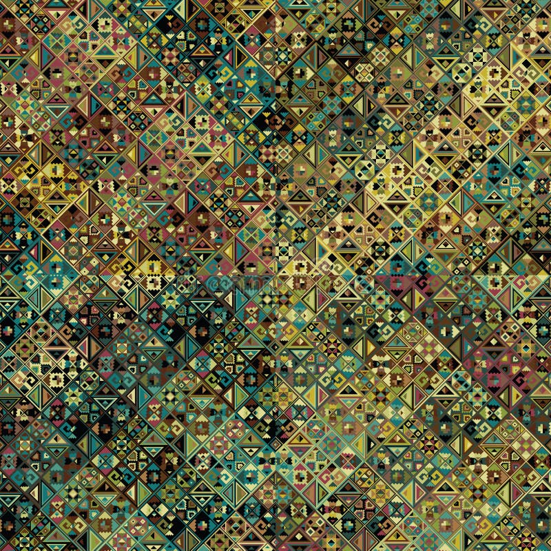 Ancient Colorful Shape Background Illustration Stock Illustration ...