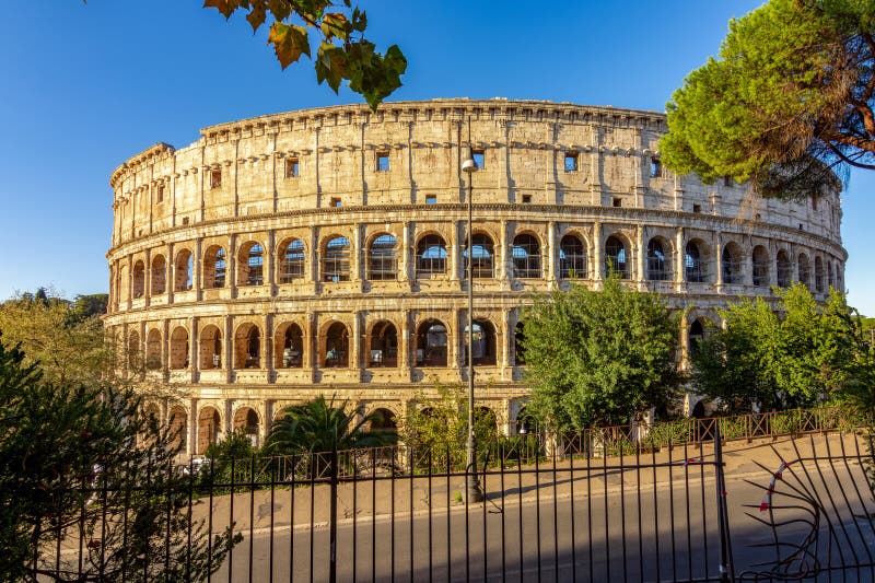 Ancient Colosseum (Coliseum) Building in Rome, Italy Editorial Photo ...