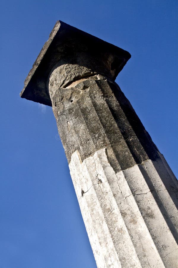 Ancient column stock photo. Image of perspective, culture - 21519994