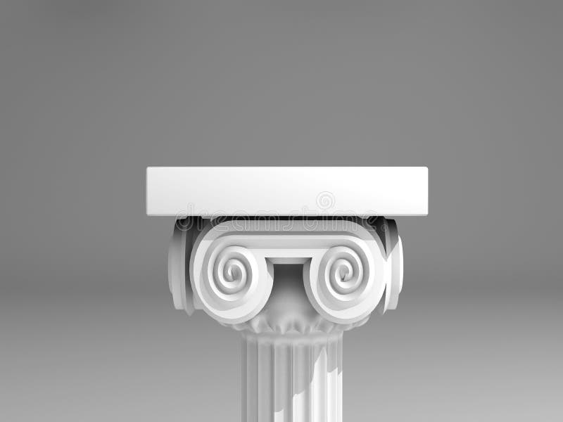 Ancient column stock illustration. Illustration of education - 5406864