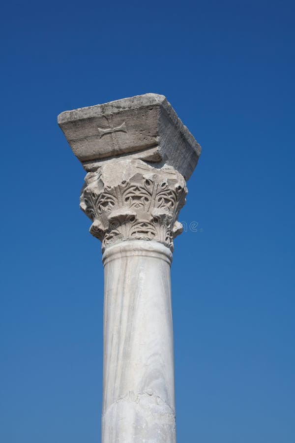 Ancient column stock image. Image of permanent, public - 8302015