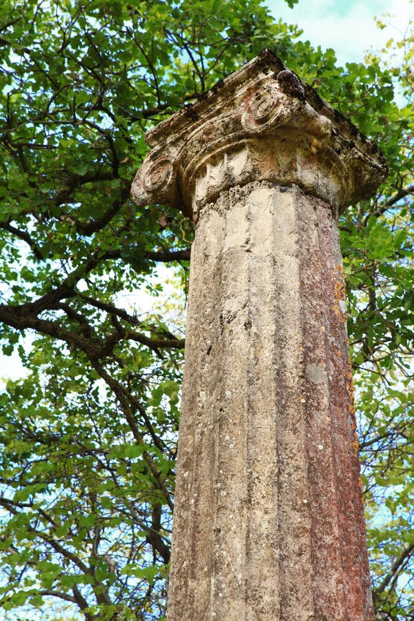 Ancient Ruins in Archaeological Museum in Olympia. Greece. Stock Image ...