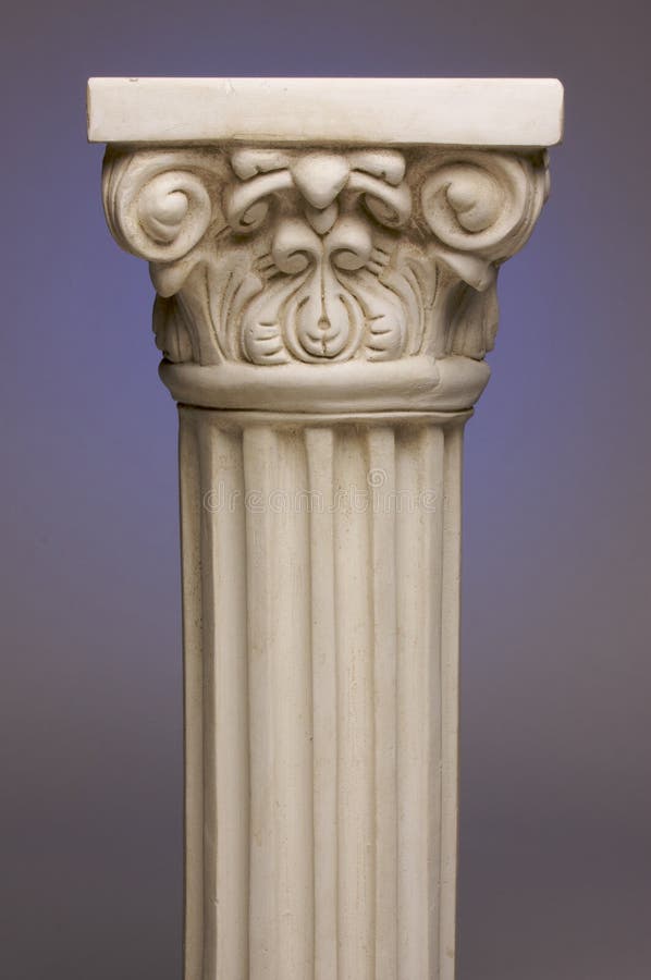 Ancient Column Pillar Replica Stock Photo - Image of classic, legal ...