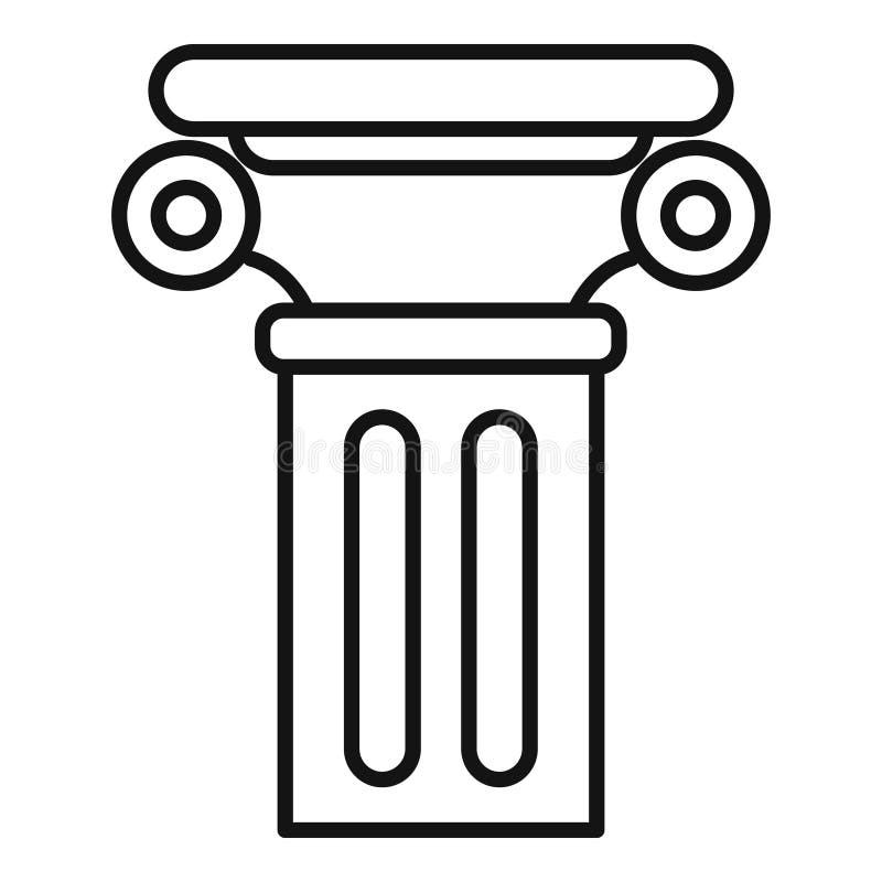 Ancient Column is Representing Classical Architecture Style Stock ...