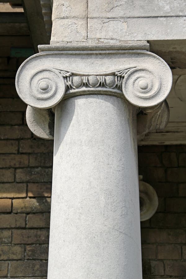 Ancient column support stock photo. Image of solid, corinth - 32075826