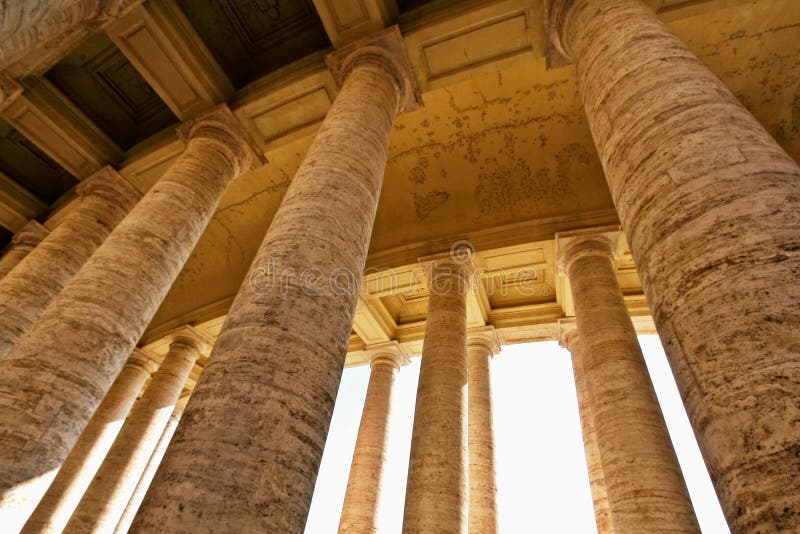 Ancient columns stock photo. Image of italy, basilica - 16116144