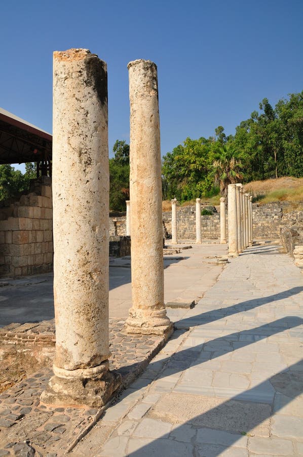 Ancient columns. stock image. Image of archeological - 20805329