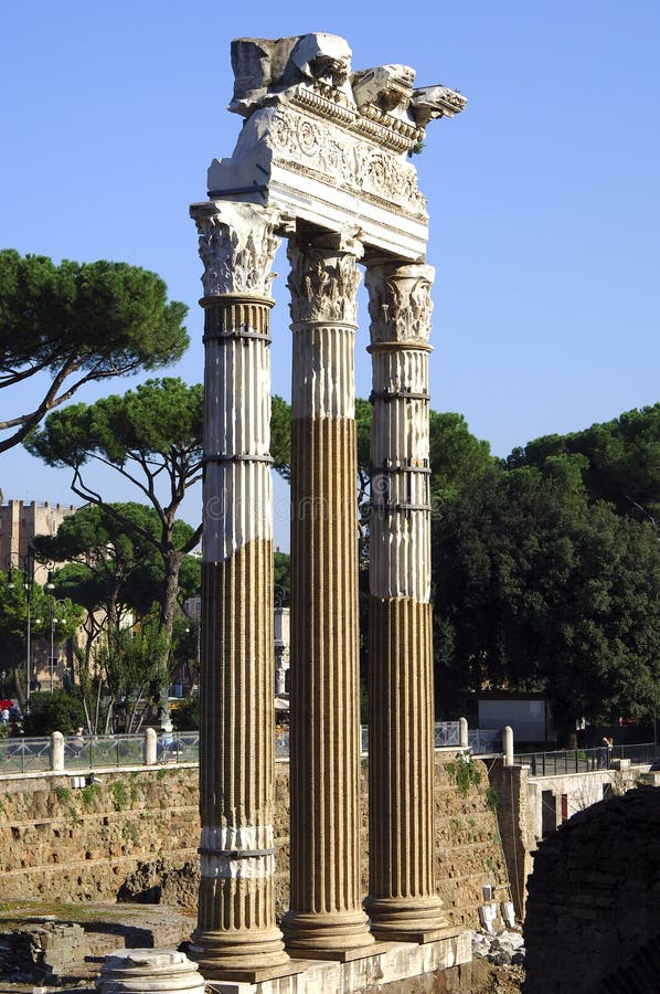 Ancient columns in Rome stock photo. Image of monumental - 22655580