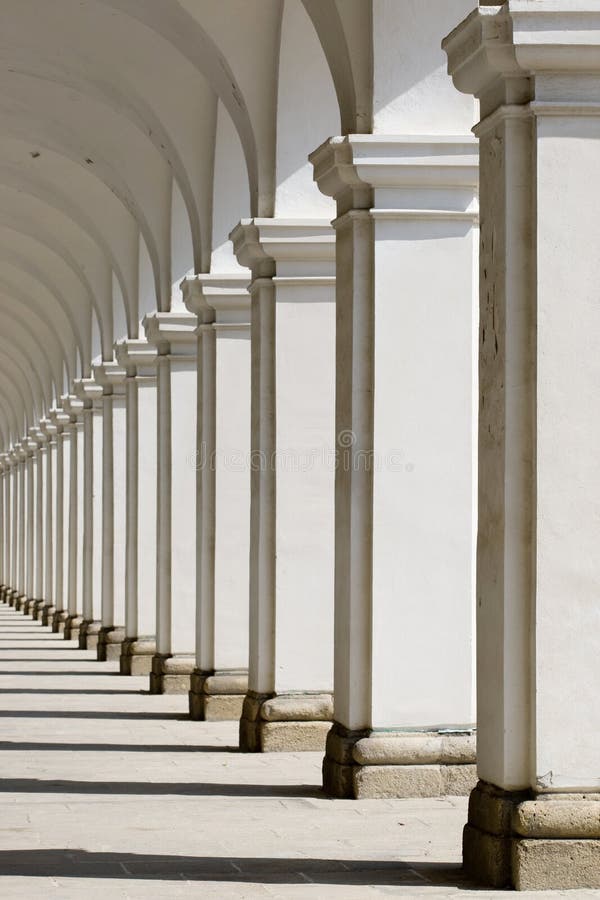 Columns in arc stock image. Image of ancient, supports - 708263