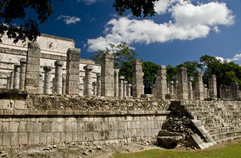 Ancient Columns At Chichen Itza Mexico Picture. Image: 3616954