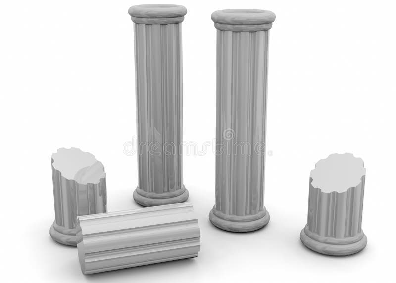 Ancient Columns. Realistic Golden Greek Ancient Column, Classic ... Ancient Columns. Realistic Golden Greek Ancient Column, Classic ...