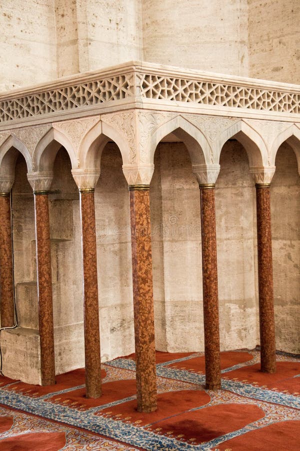 Ancient Columns from Ottoman Times on Display Stock Photo - Image of ...