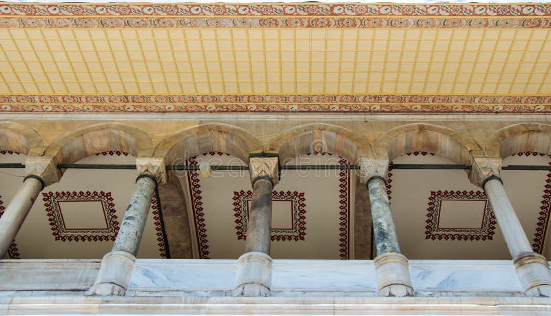 Ancient Columns from Ottoman Times on Display Stock Photo - Image of ...