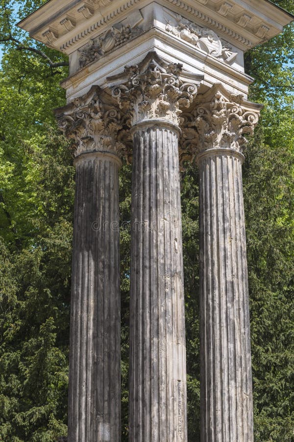 Ancient columns outdoor stock image. Image of outdoor - 153226363