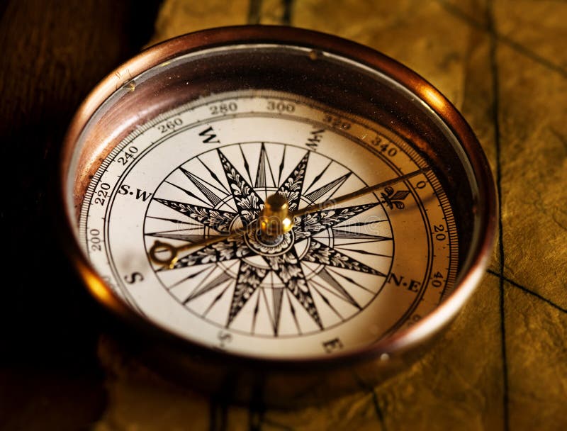 Ancient compass stock photo. Image of retro, coarse, unique - 6777534