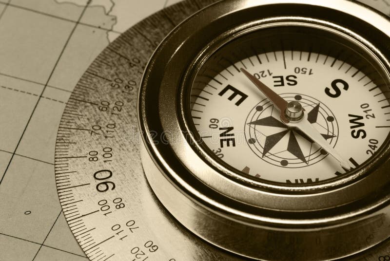 Ancient compass stock image. Image of geography, maps - 6968723
