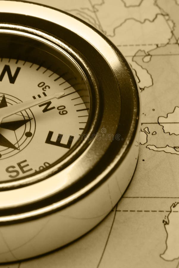 Ancient compass stock photo. Image of north, measurement - 6981468