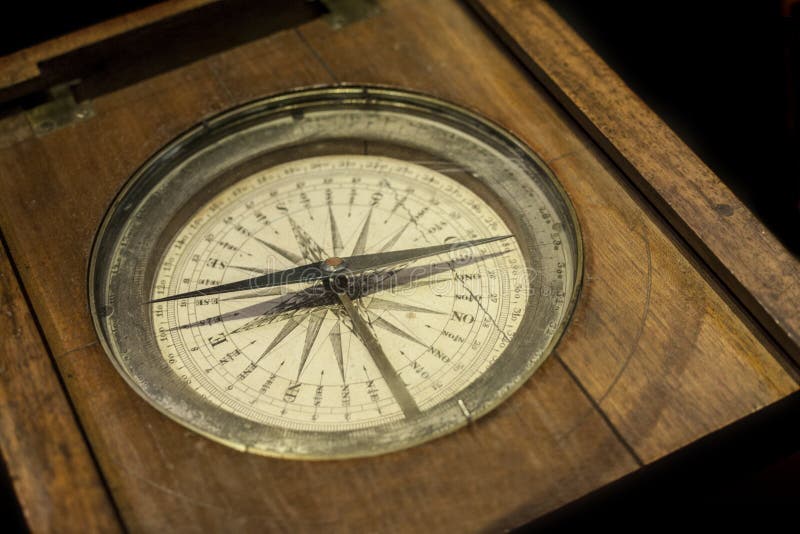 Ancient compass stock image. Image of grunge, hand, background - 74552563