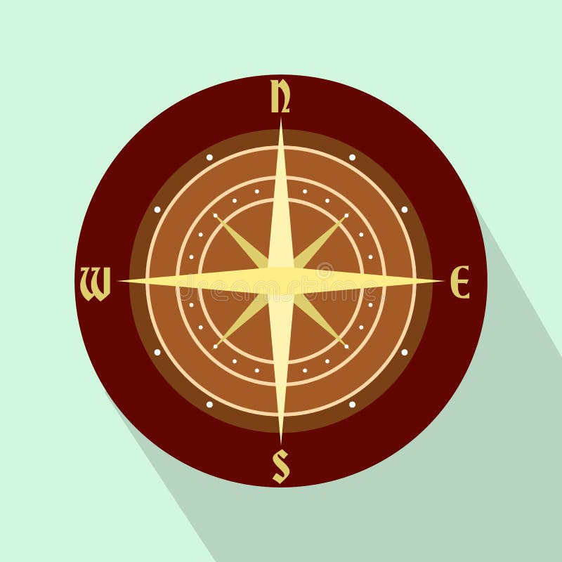 Vintage Compass Icon, Icon Cartoon Stock Vector - Illustration of ...