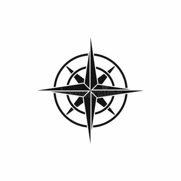 Simple Map Compass Icon Stock Illustrations – 12,618 Simple Map Compass ...