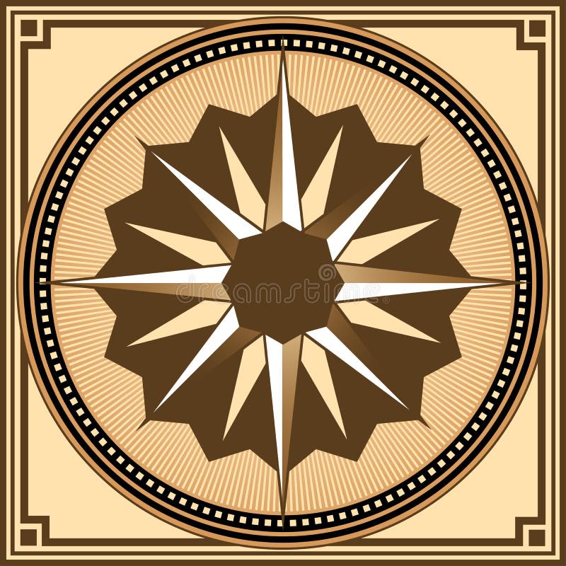 Ancient Compass Icon, Simple Style Stock Vector - Illustration of ...