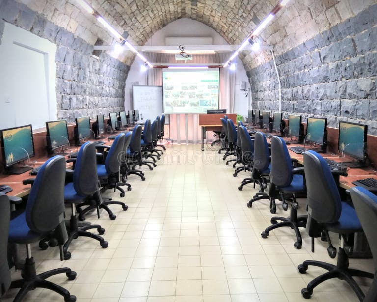 Ancient computer class editorial stock photo. Image of computers ...