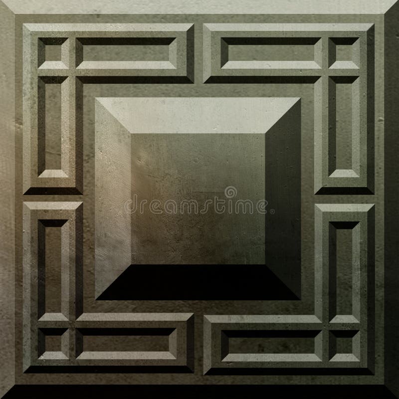 Ancient Concrete Block Series (1) Stock Illustration - Illustration of ...