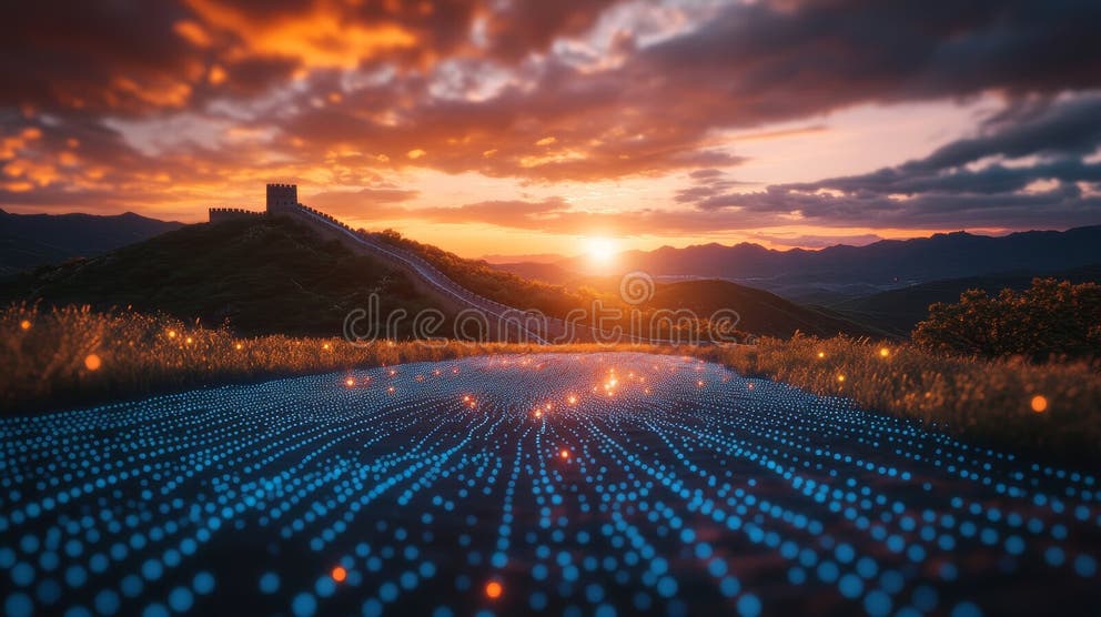 Ancient Connectivity the Great Wall of China Visualized As a Digital ...