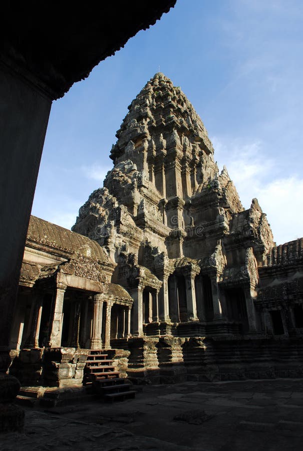 Ancient Construction Angkor Stock Image - Image of building, rocks ...