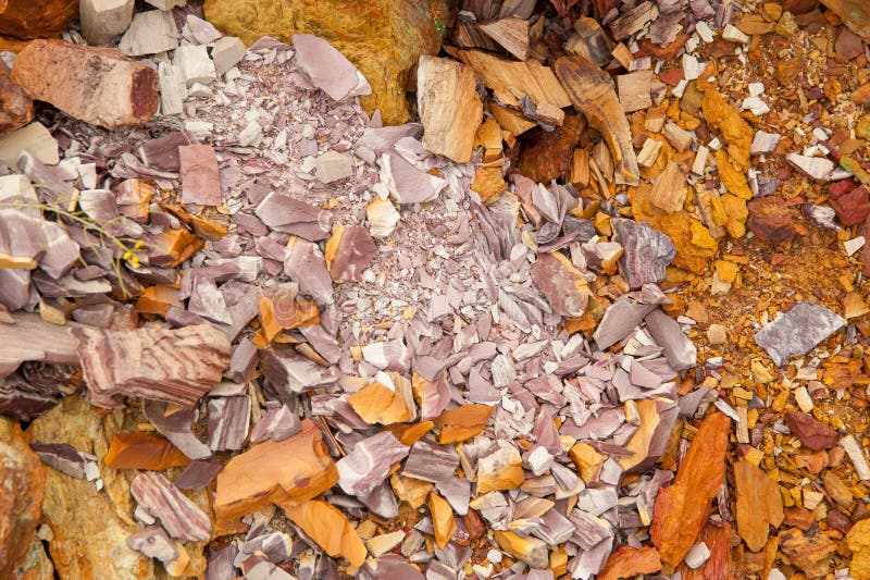 Ancient Copper Deposit. Stones with a High Copper Content. Stock Photo ...
