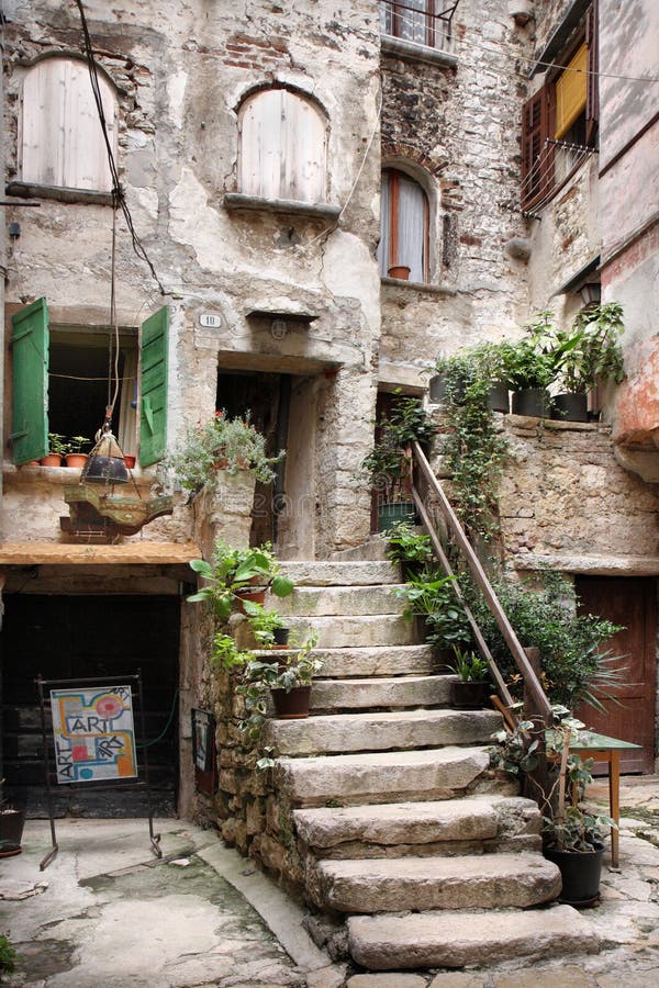 Old courtyard house stock photo. Image of greek, ancient - 4809240