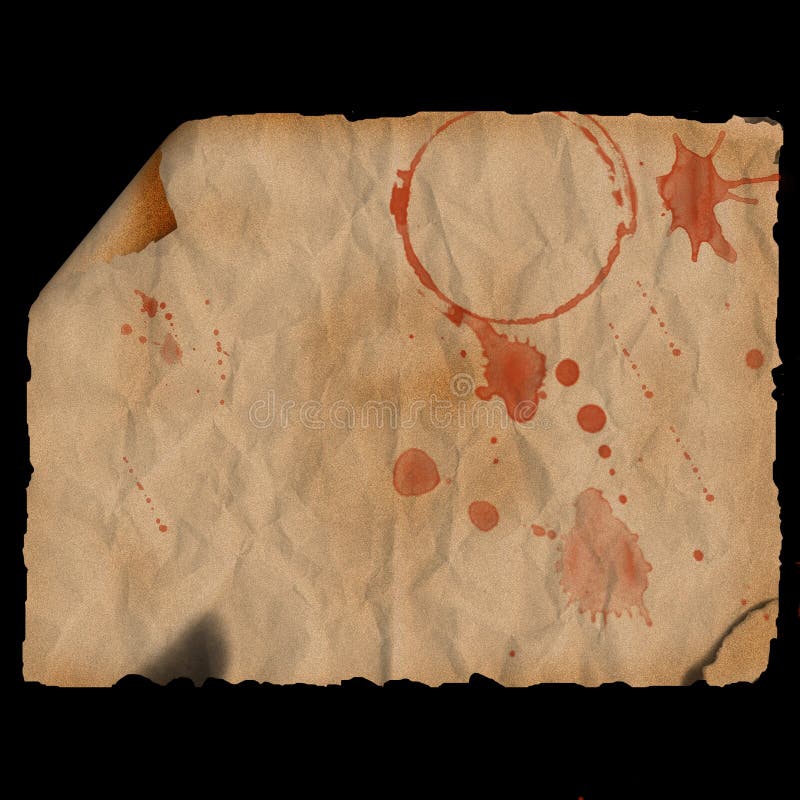 Old burned map stock illustration. Illustration of paper - 720393