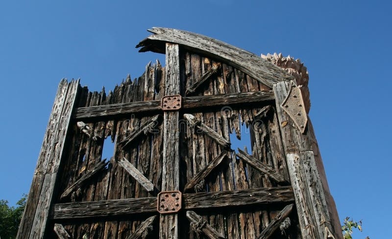 Ancient decayed door stock photo. Image of wooden, architecture - 15704790