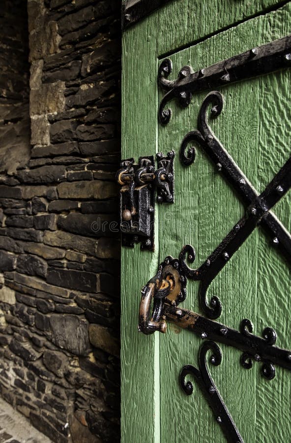 Ancient Decorated Metallic Lock Stock Photo - Image of decoration ...