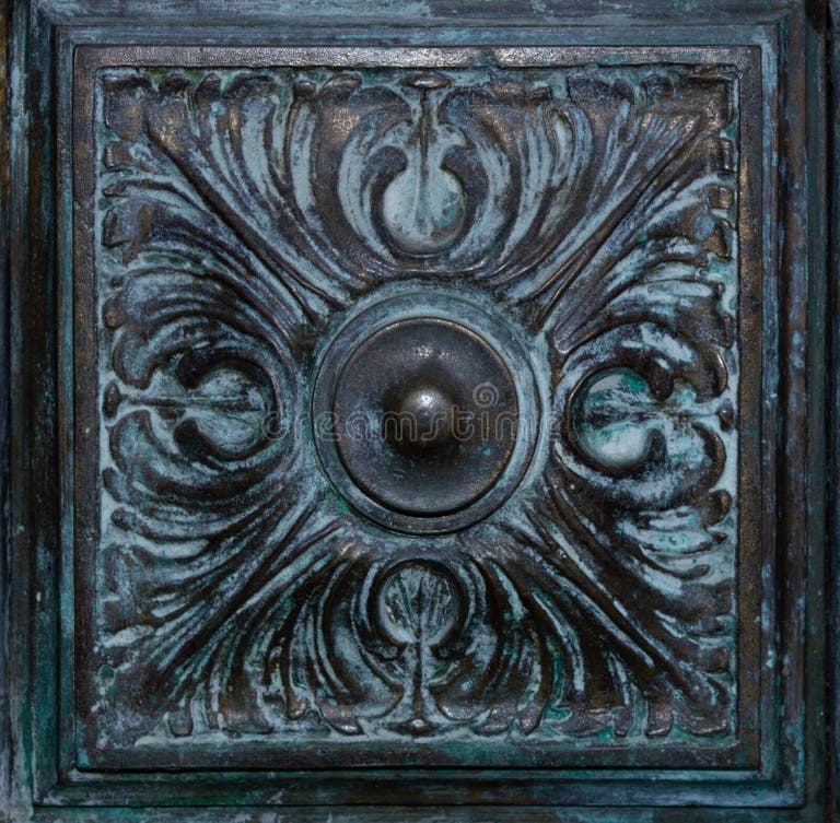 Ancient Decorative Iron Pattern with Oxidation Elements Stock Image ...