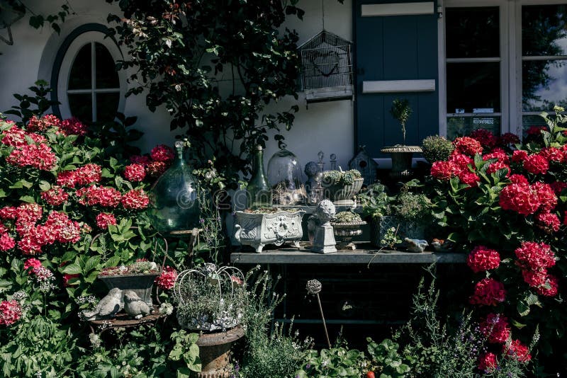Ancient Decorative Objects in the Garden Insummer Stock Image - Image ...