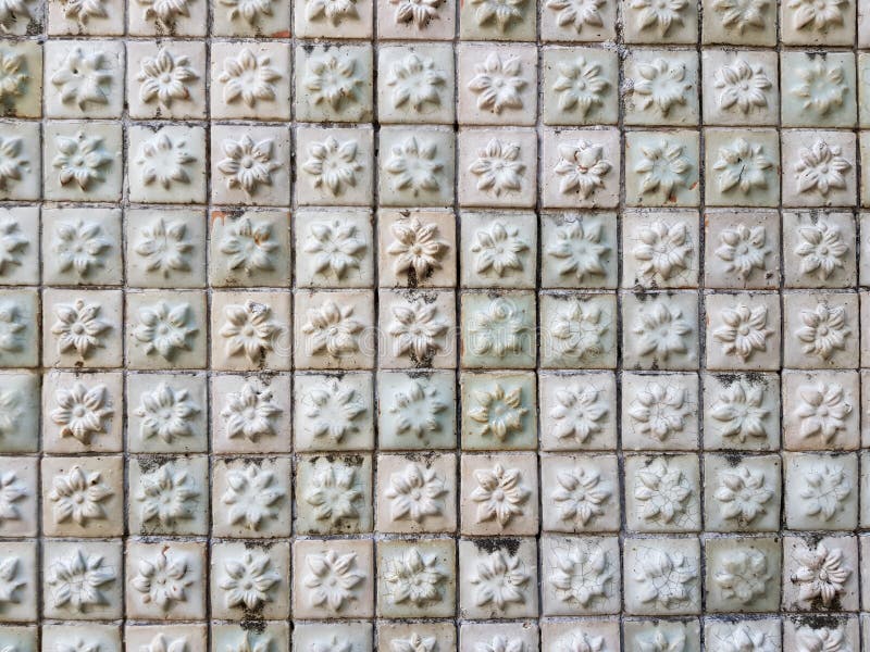Ancient Decorative Tiles in Thailand Stock Photo - Image of patterns ...