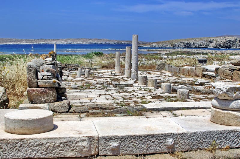 Ancient Delos Ruins, Greece Stock Image - Image of delos, ruins: 21832101