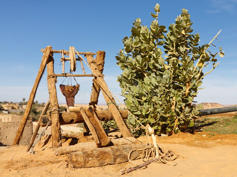 Ancient Desert Well in the Sahara Desert Stock Image - Image of arabia ...
