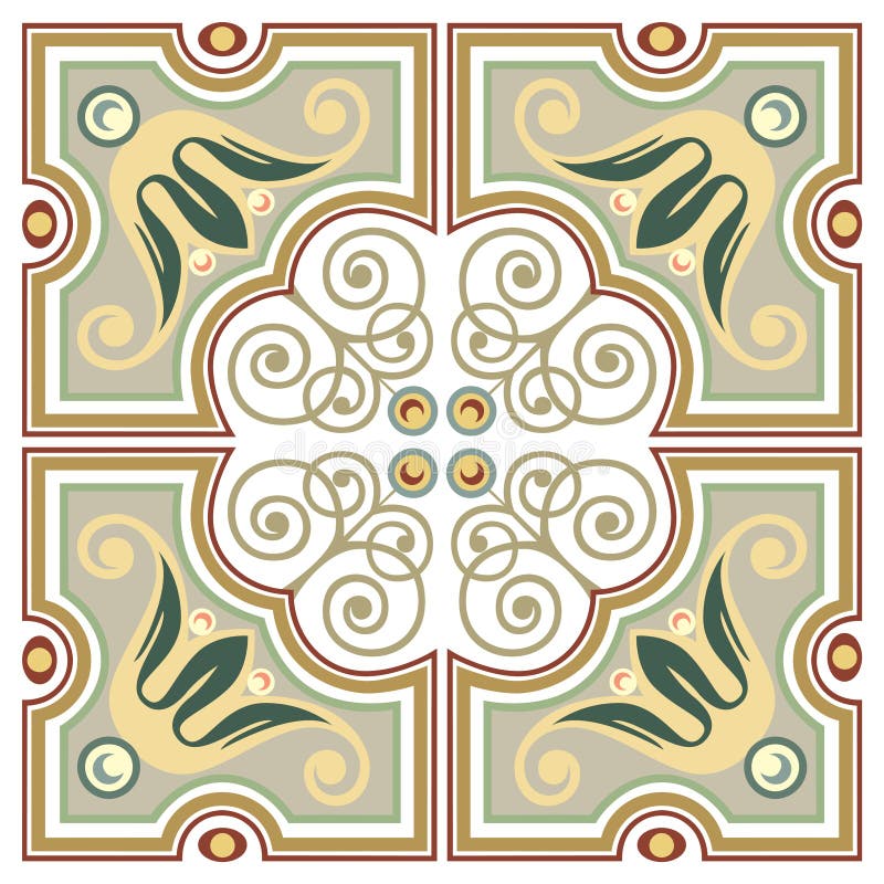 Ancient design stock vector. Illustration of clover, circle - 15510164