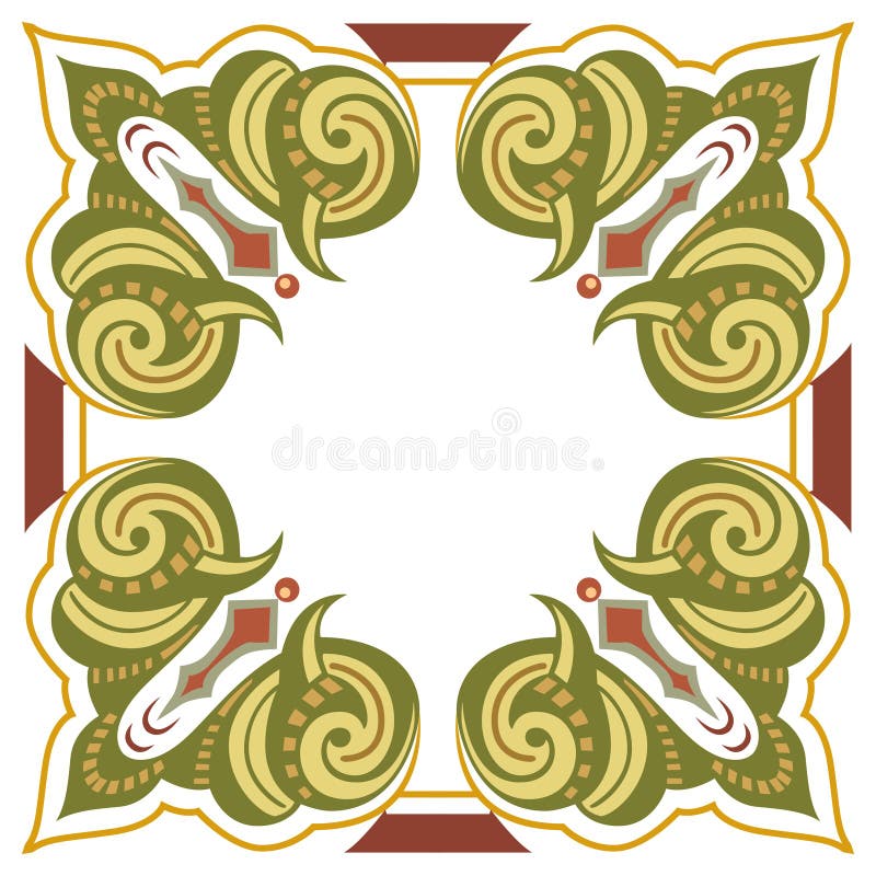 Ancient design stock vector. Illustration of clover, circle - 15510164