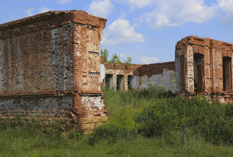 Ancient Destroyed Brick Building Stock Photo - Image of building ...