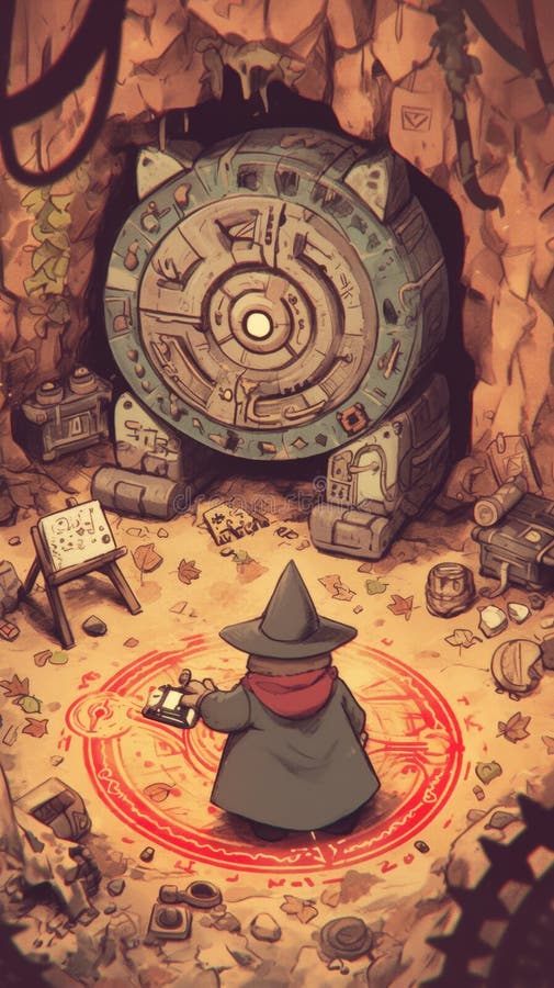 Ancient Device Discovery stock illustration. Illustration of artifact ...