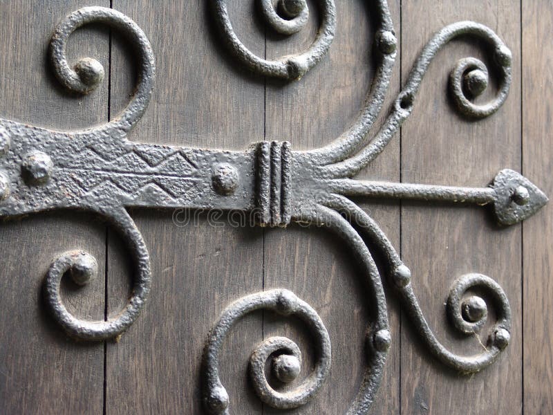 Ancient door hinge stock photo. Image of hinge, door, artistic - 1294774