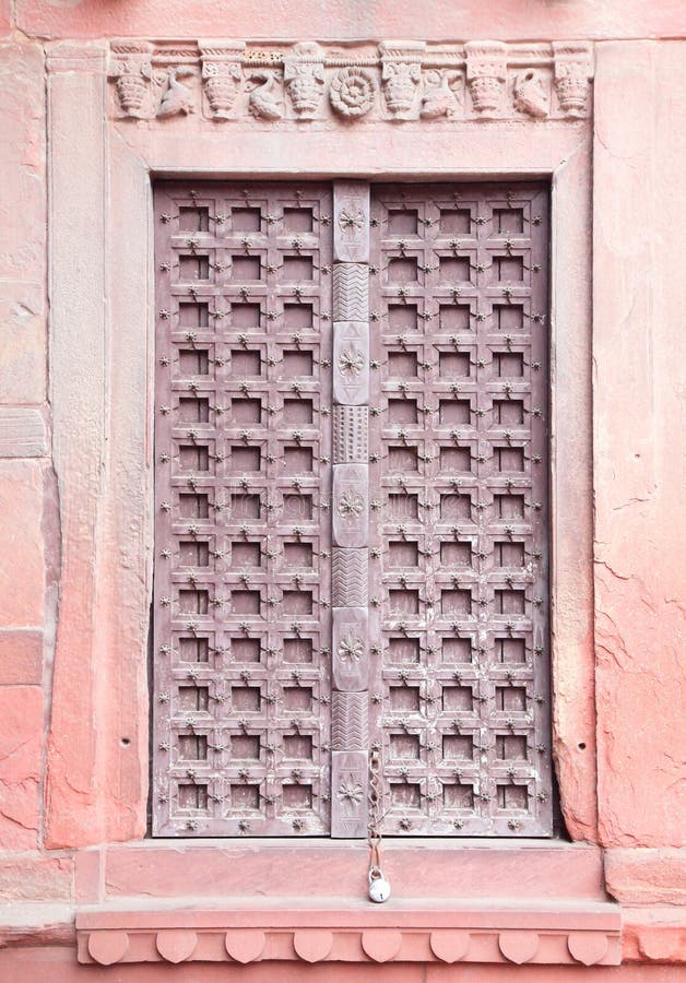 Agra Fort, India stock image. Image of frame, outer, column - 36935175