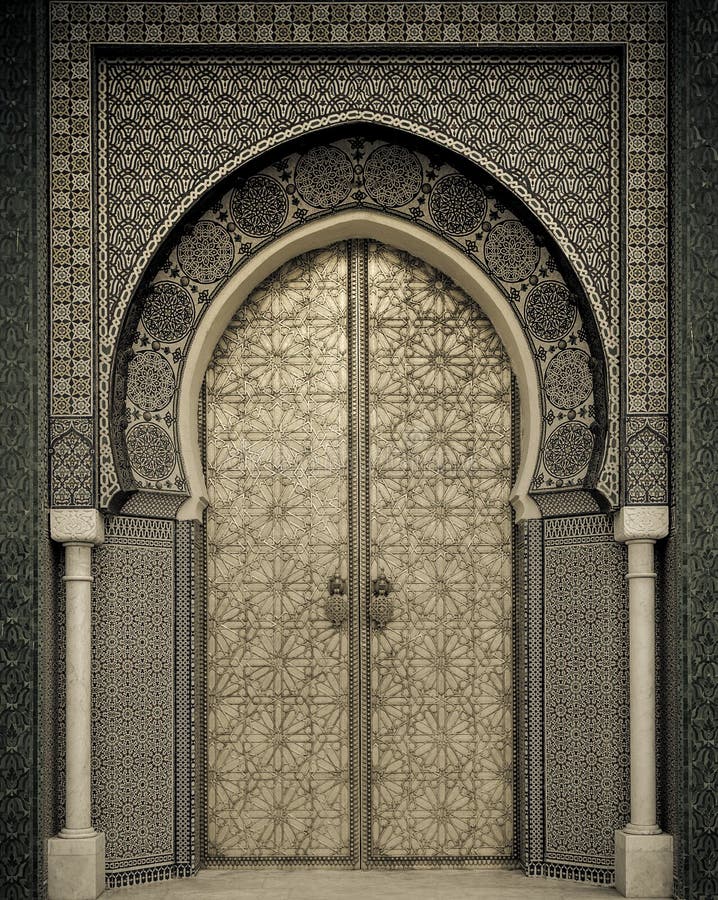 Ancient doors, Morocco stock photo. Image of doorway - 34171910