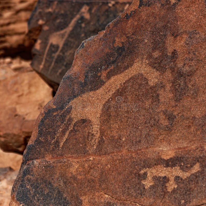 Ancient drawings stock image. Image of paintings, archeology - 179424553