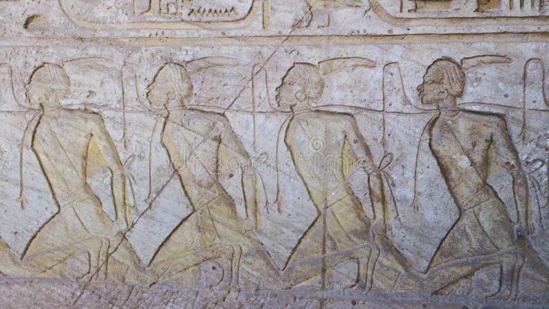 Ancient Drawings Inside the Abu Simbel Temple Stock Video - Video of ...