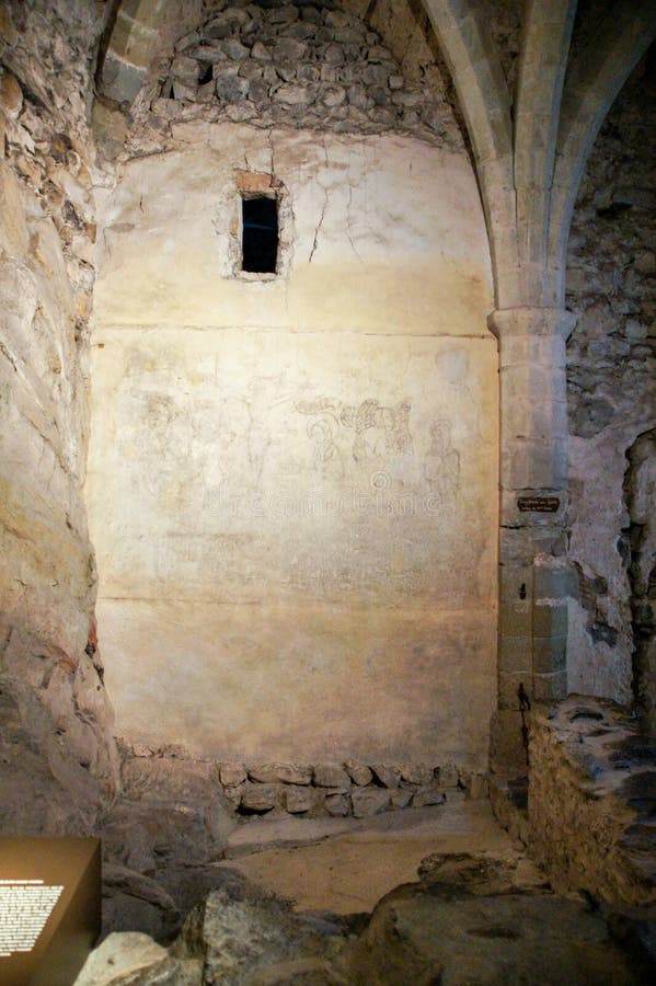 Ancient Drawings of Prisoners on the Wall. Editorial Stock Image ...