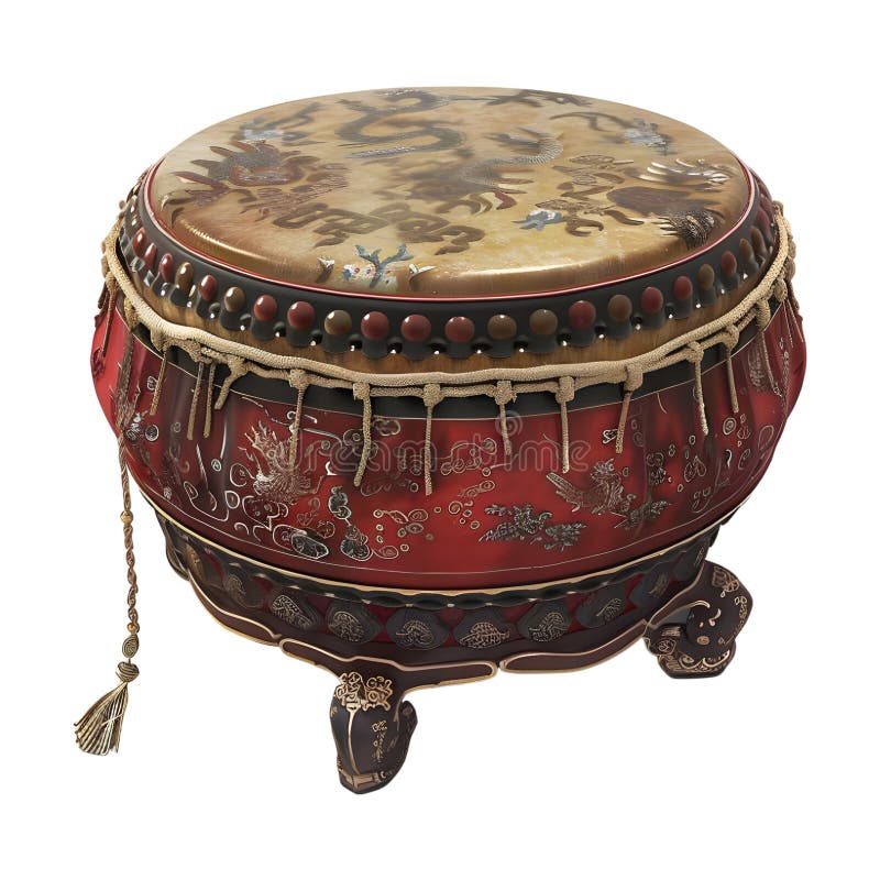 Ancient Drum on Transparent Background - Ai Generated Stock ...